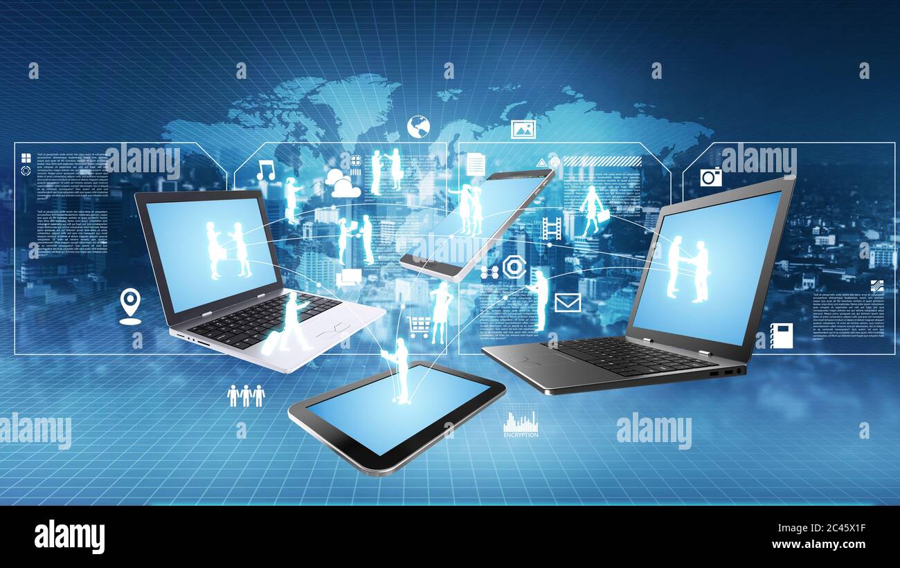 Internet information technology concept Stock Photo - Alamy