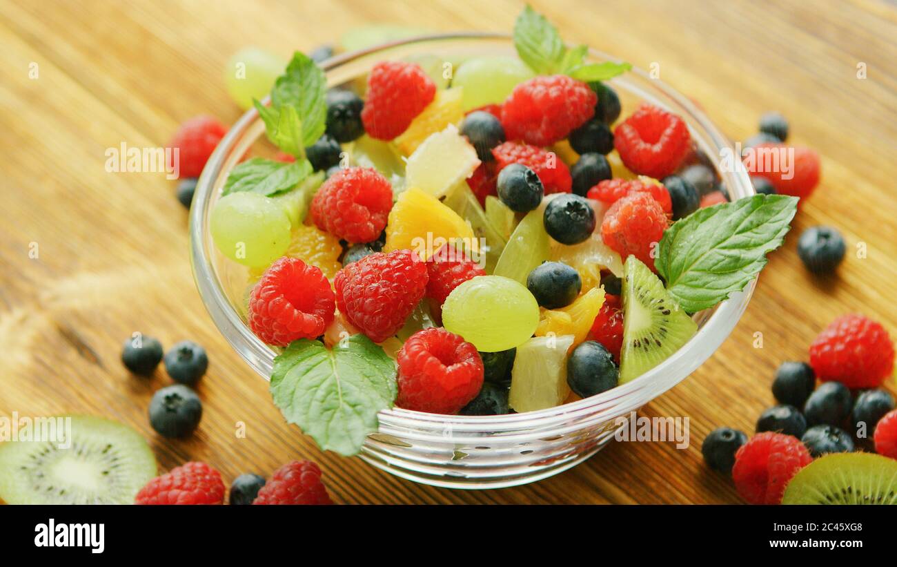 Mixed fruit salad Stock Photo - Alamy