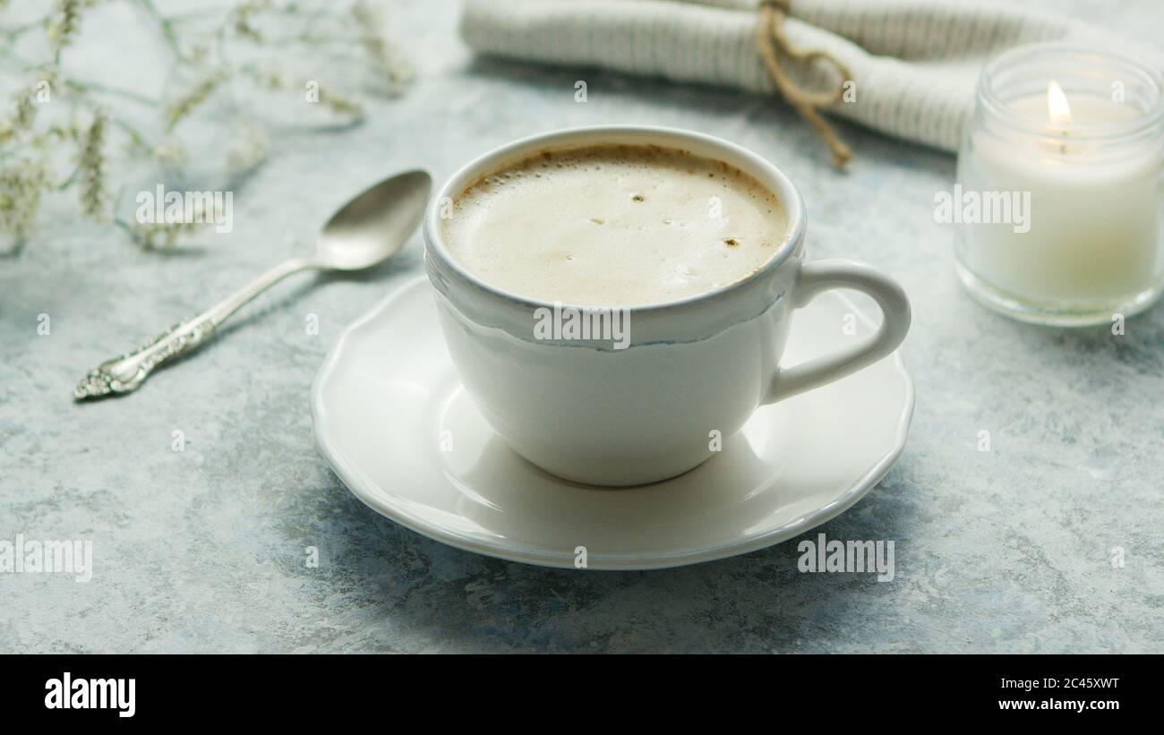 Cup and candle hi-res stock photography and images - Alamy