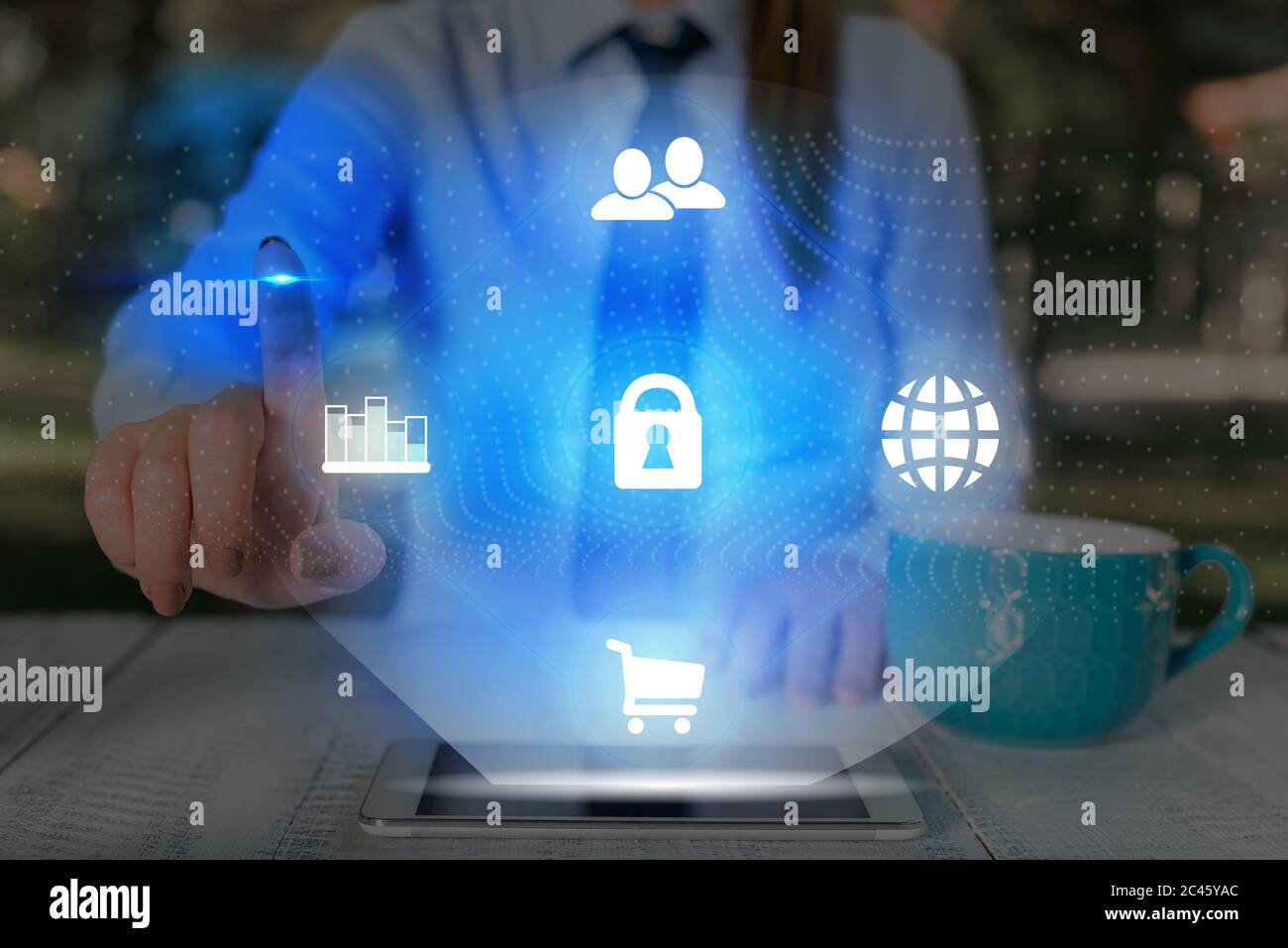 Information Digital Technology Network Connection Infographic Elements ...