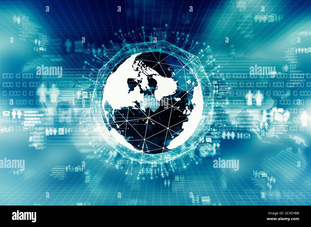 Big data visualization network connection hi-res stock photography and ...