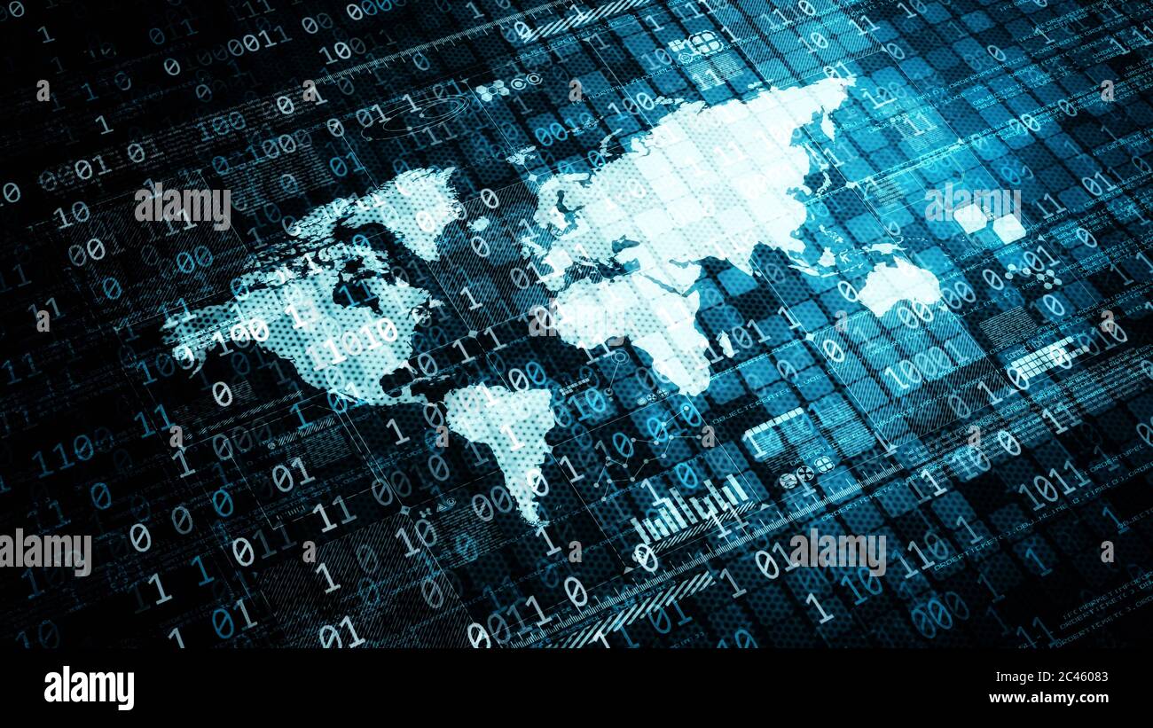Internet technology display data flow concept Stock Photo - Alamy