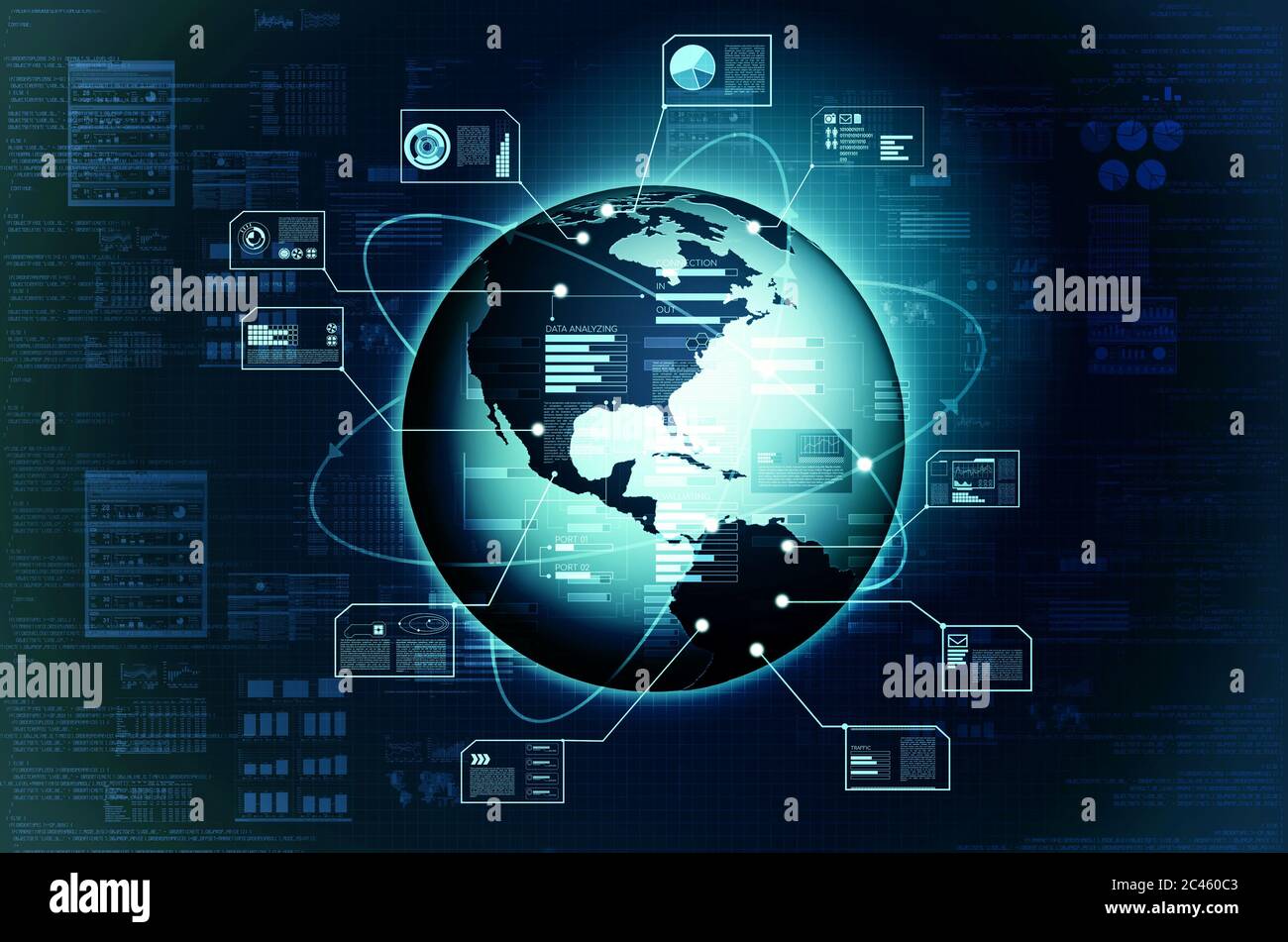 Internet big data technology concept Stock Photo - Alamy