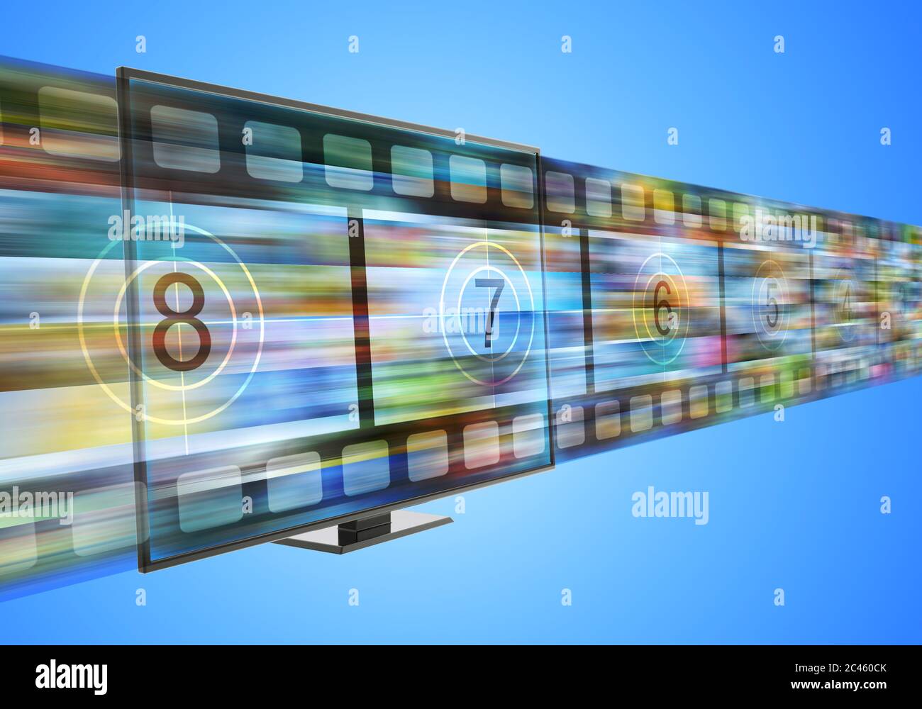 Internet broadband and streaming multimedia entertainment Stock Photo ...