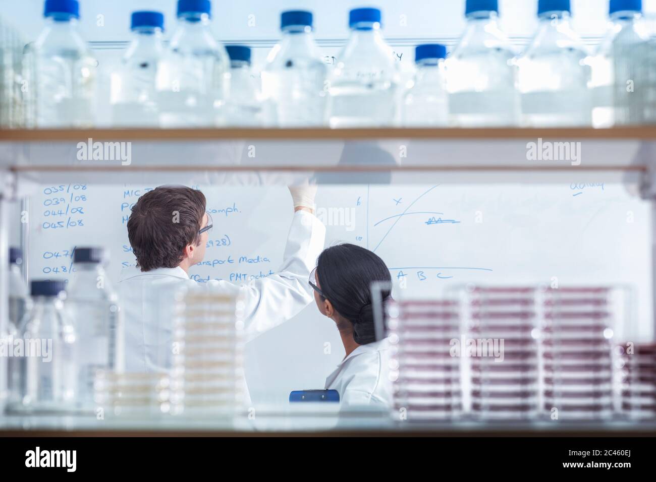 Female technician working in research laboratory hi-res stock ...