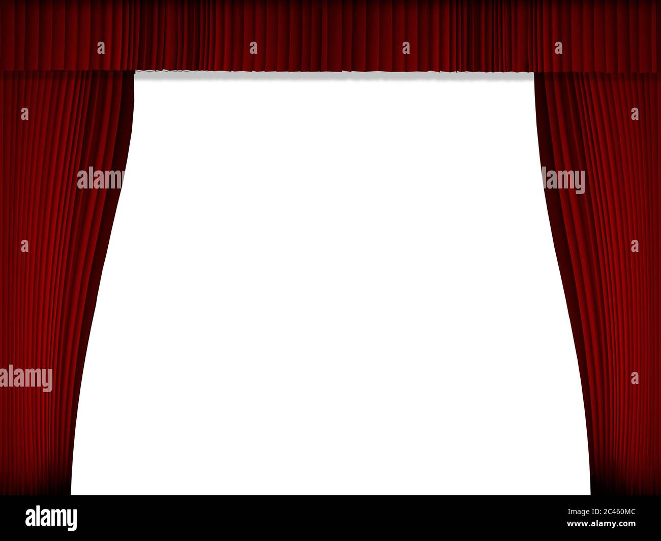 Red curtain show background Stock Photo - Alamy