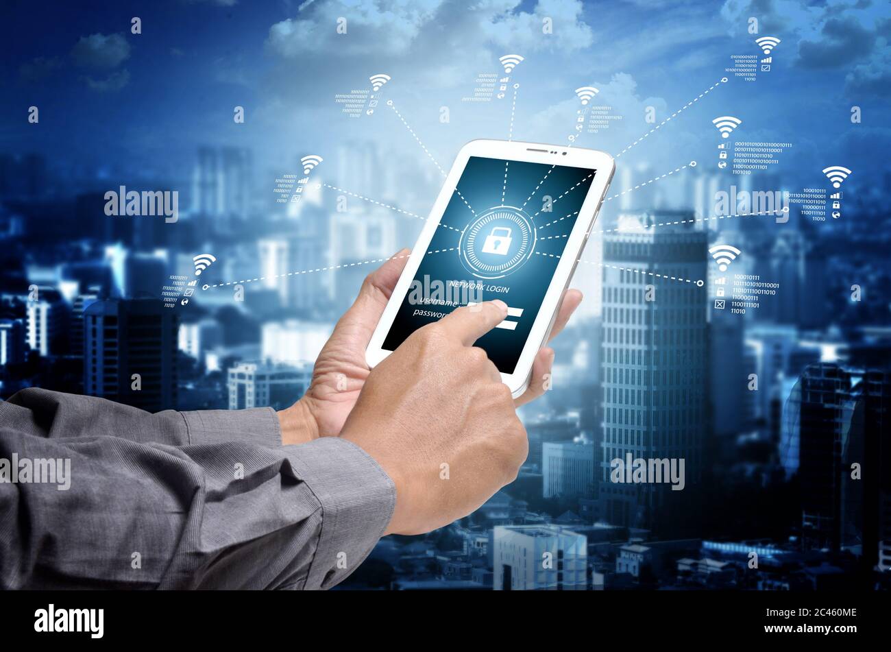 Wireless internet wifi connection concept Stock Photo - Alamy Wireless internet wifi connection concept Stock Photo - Alamy