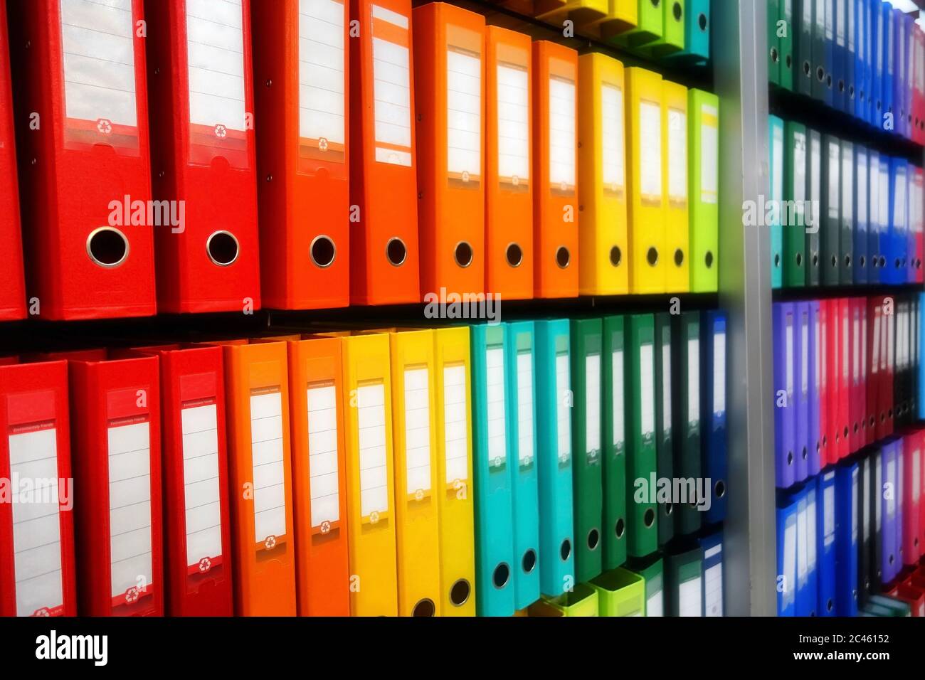 Colorful Document Archive Stock Photo - Alamy