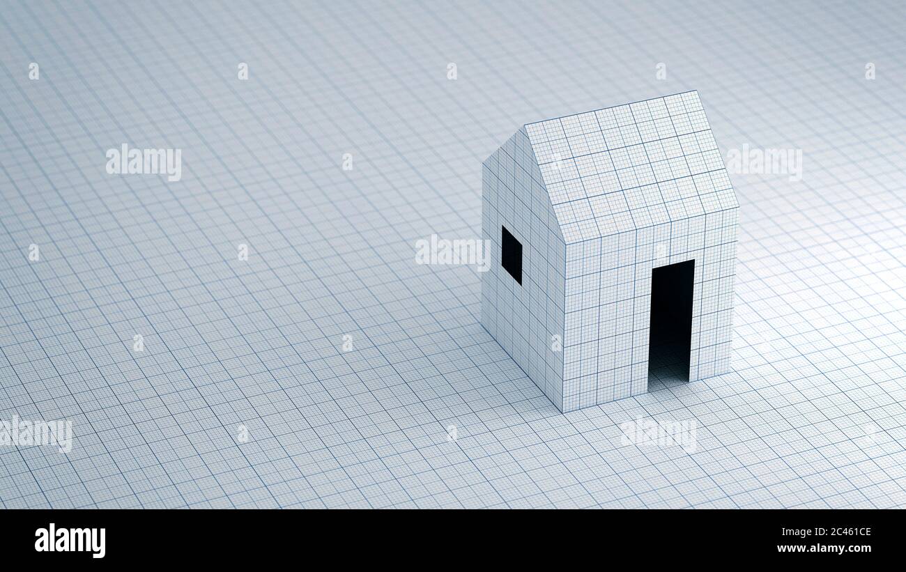 Paper house structural and Architecture Concept Stock Photo - Alamy