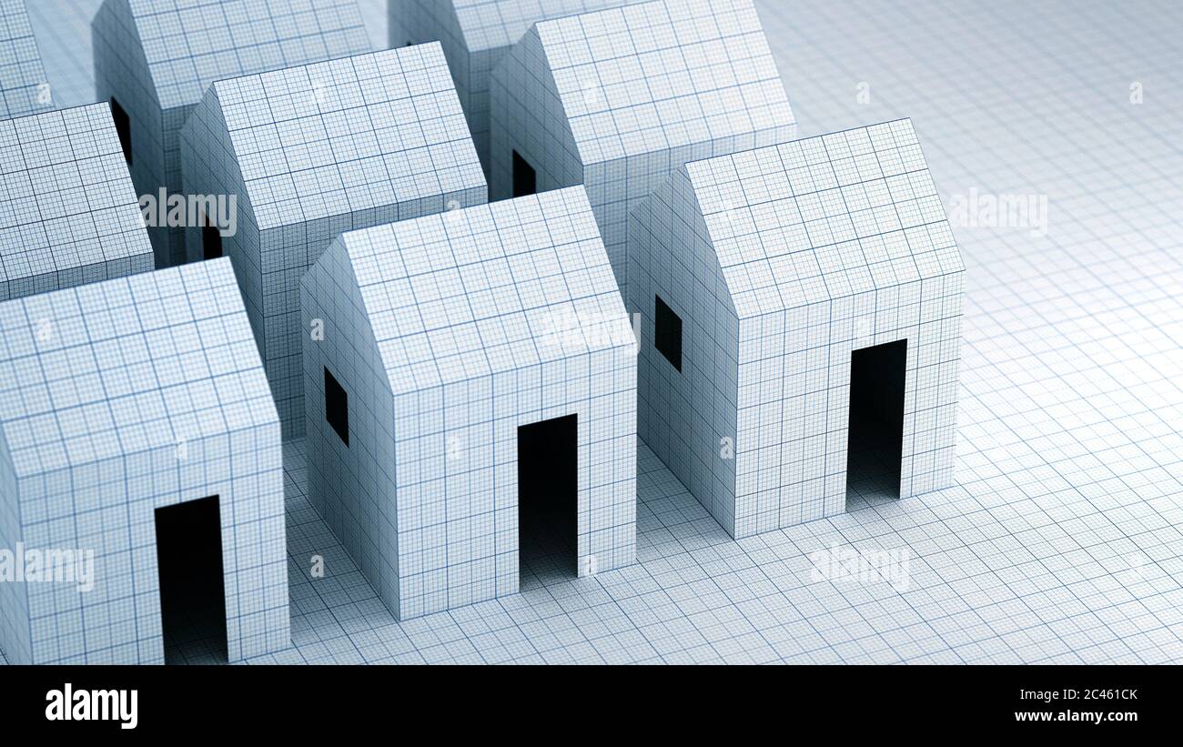 Paper house structural and Architecture Concept Stock Photo - Alamy
