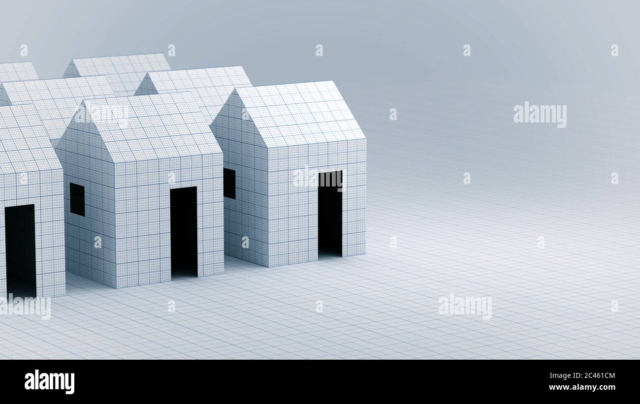Paper house structural and Architecture Concept Stock Photo - Alamy