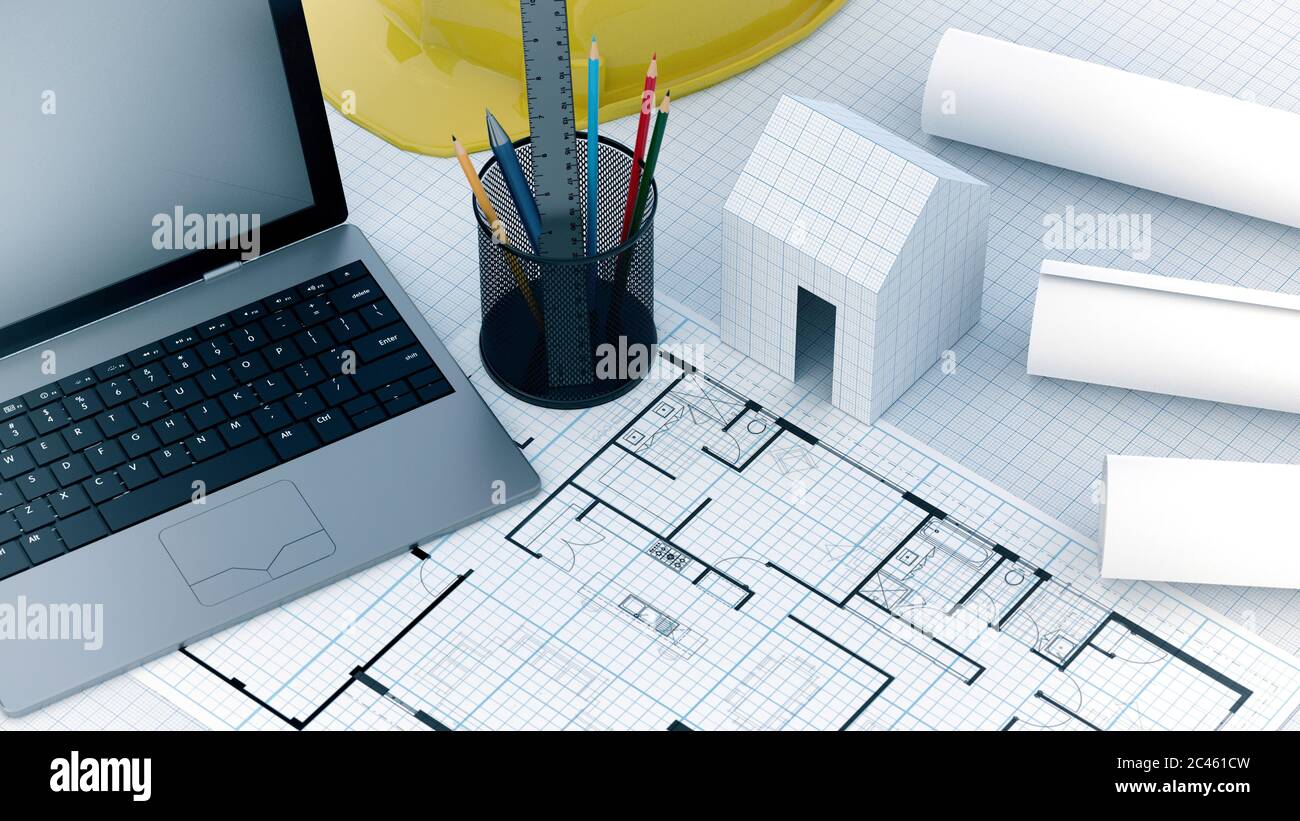 Paper house structural and Architecture Concept Stock Photo - Alamy