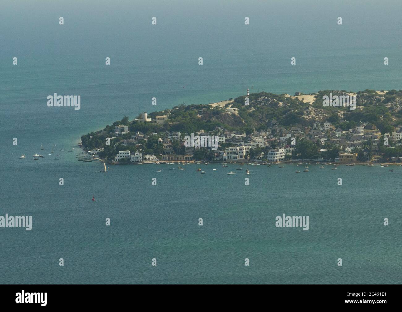 Aerial view of the island, Lamu county, Shela, Kenya Stock Photo - Alamy