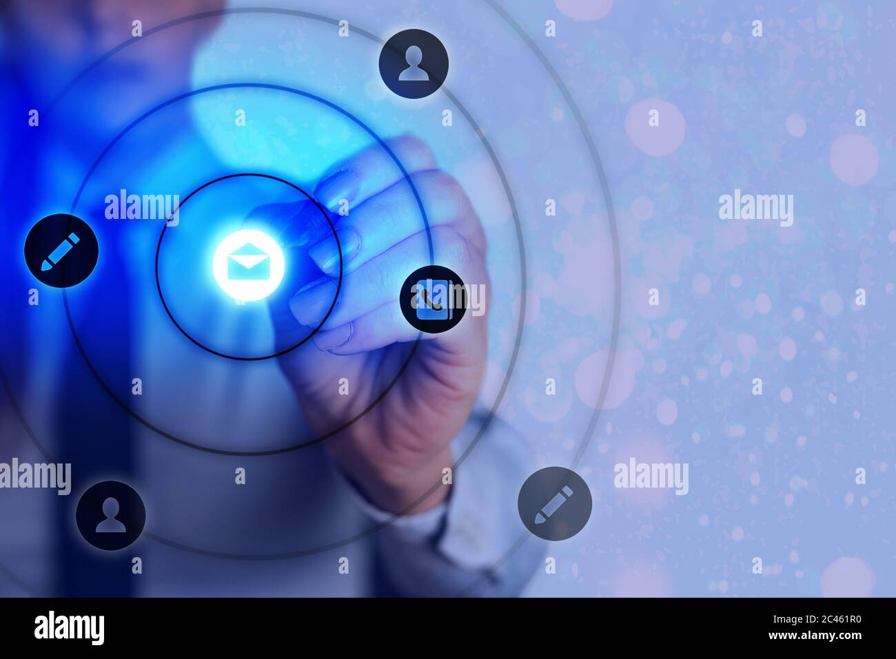 Information Digital Technology Network Connection Infographic Elements ...