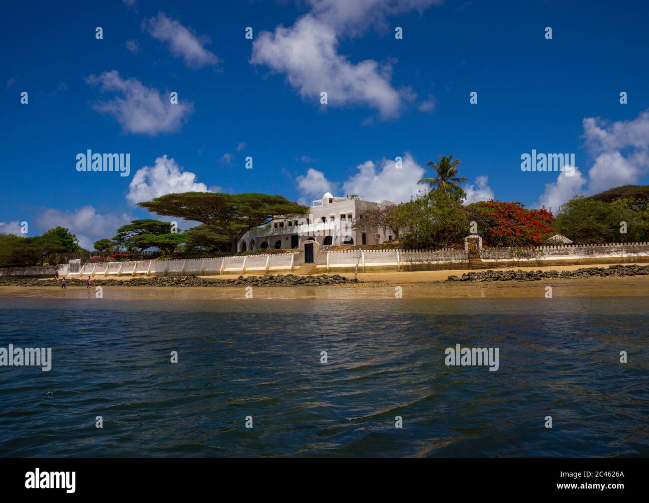 Modern house built in traditional style, Lamu county, Lamu, Kenya Stock ...
