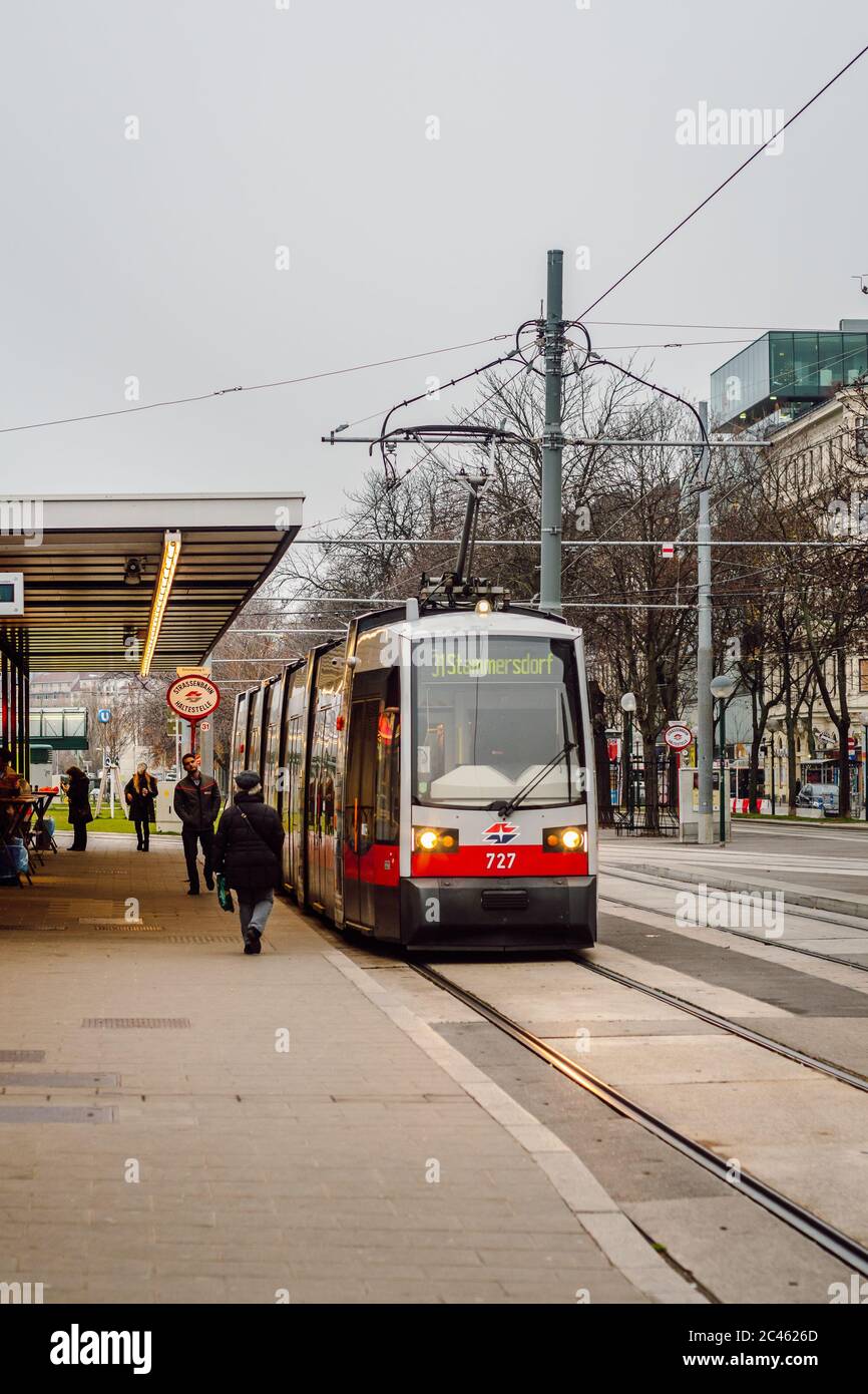 Strassenbahn Streetcar Vienna Tram High Resolution Stock Photography ...