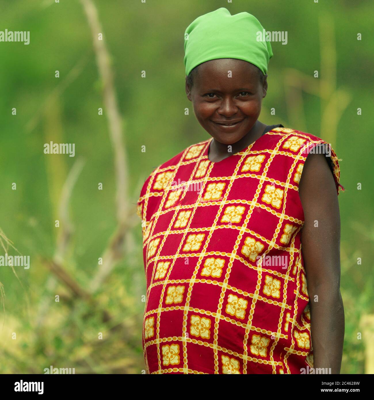 Pregnant tharaka tribe woman, Nairobi county, Mount kenya, Kenya Stock ...