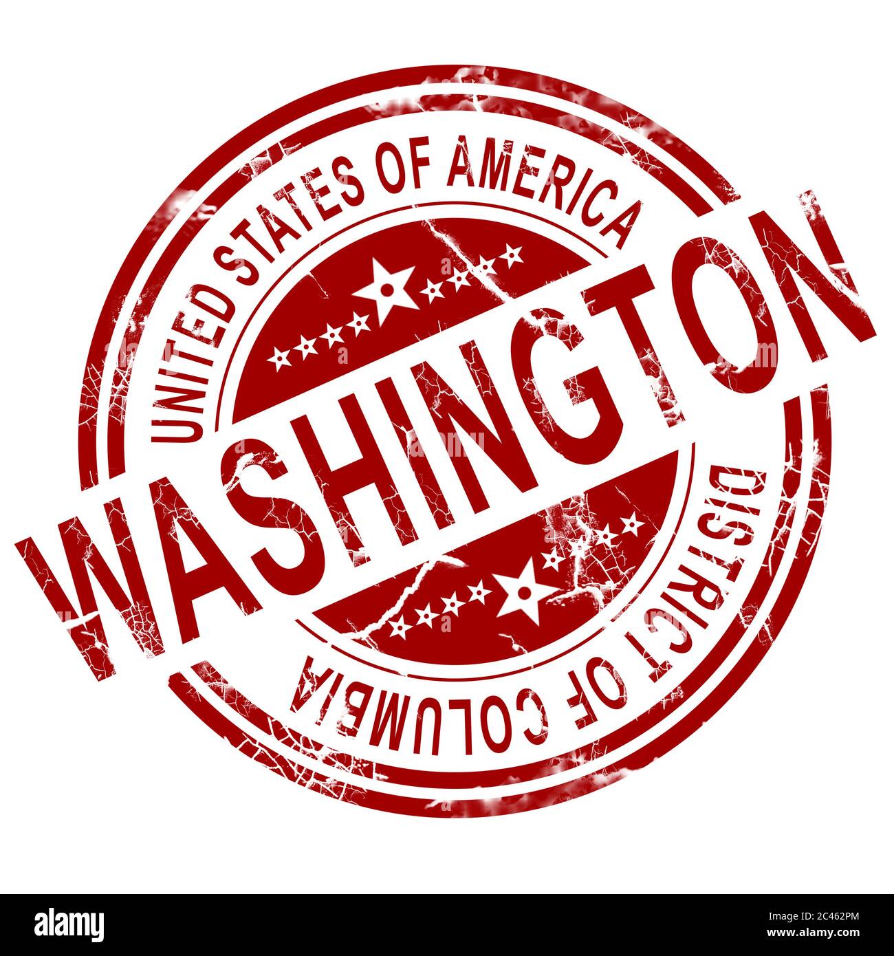 Red Washington stamp with white background, 3D rendering Stock Photo ...