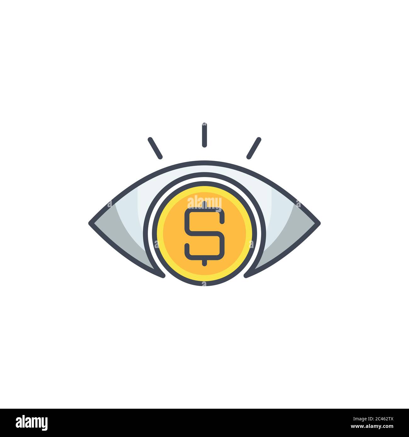 Money viewer vector icon symbol isolated on white background Stock ...