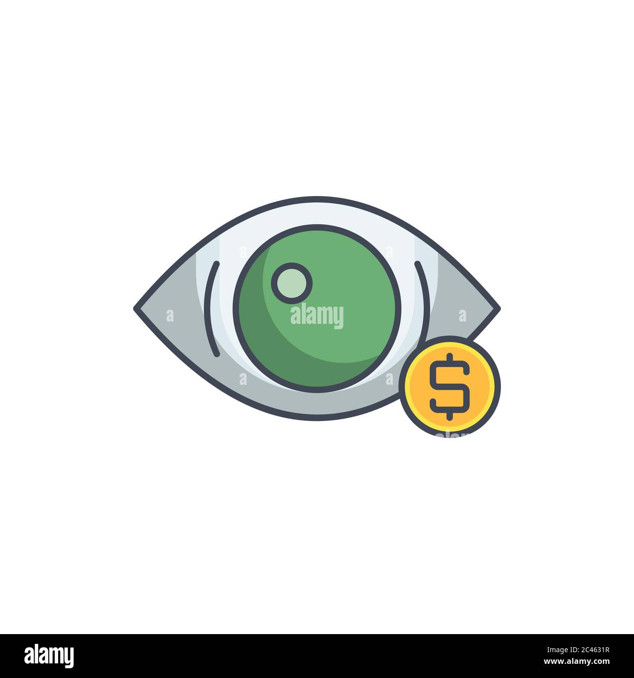 Money viewer vector icon symbol isolated on white background Stock ...