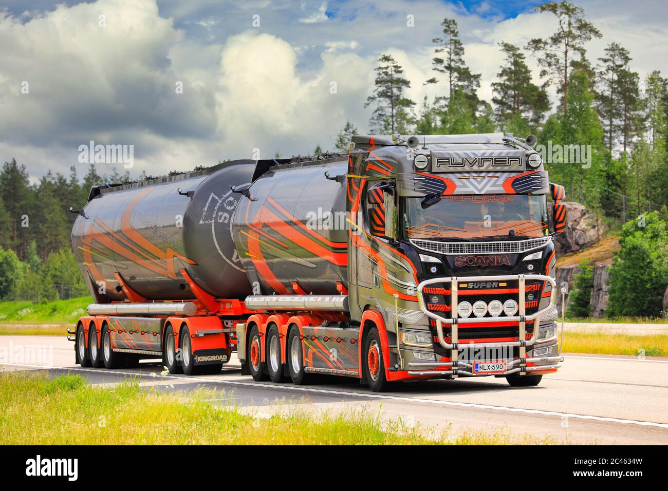 Scania S650 truck 2019 Kuljetus Auvinen Oy for bulk transport trucking ...