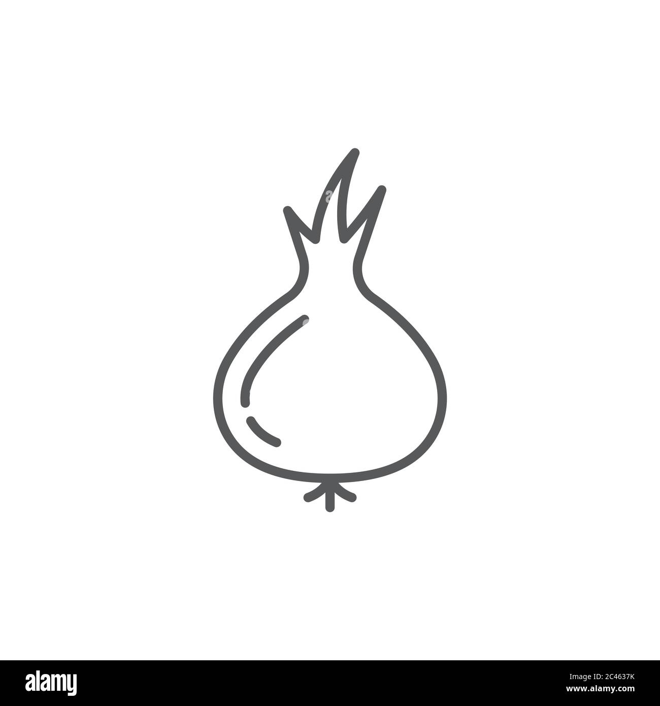 Onion vector icon symbol isolated on white background Stock Vector ...