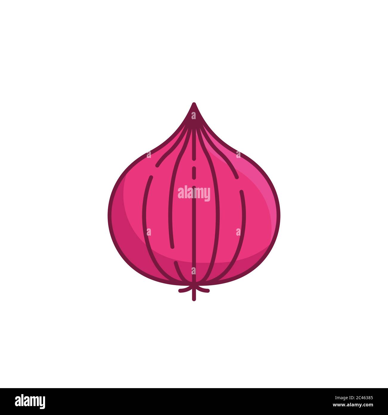 Onion vector icon symbol isolated on white background Stock Vector ...