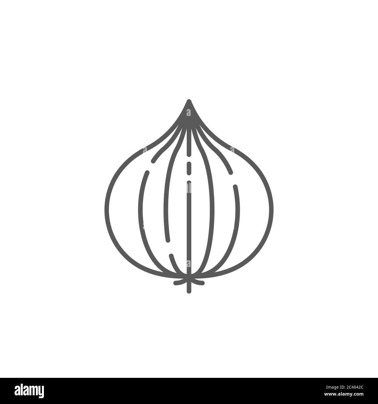 Onion vector icon symbol isolated on white background Stock Vector ...