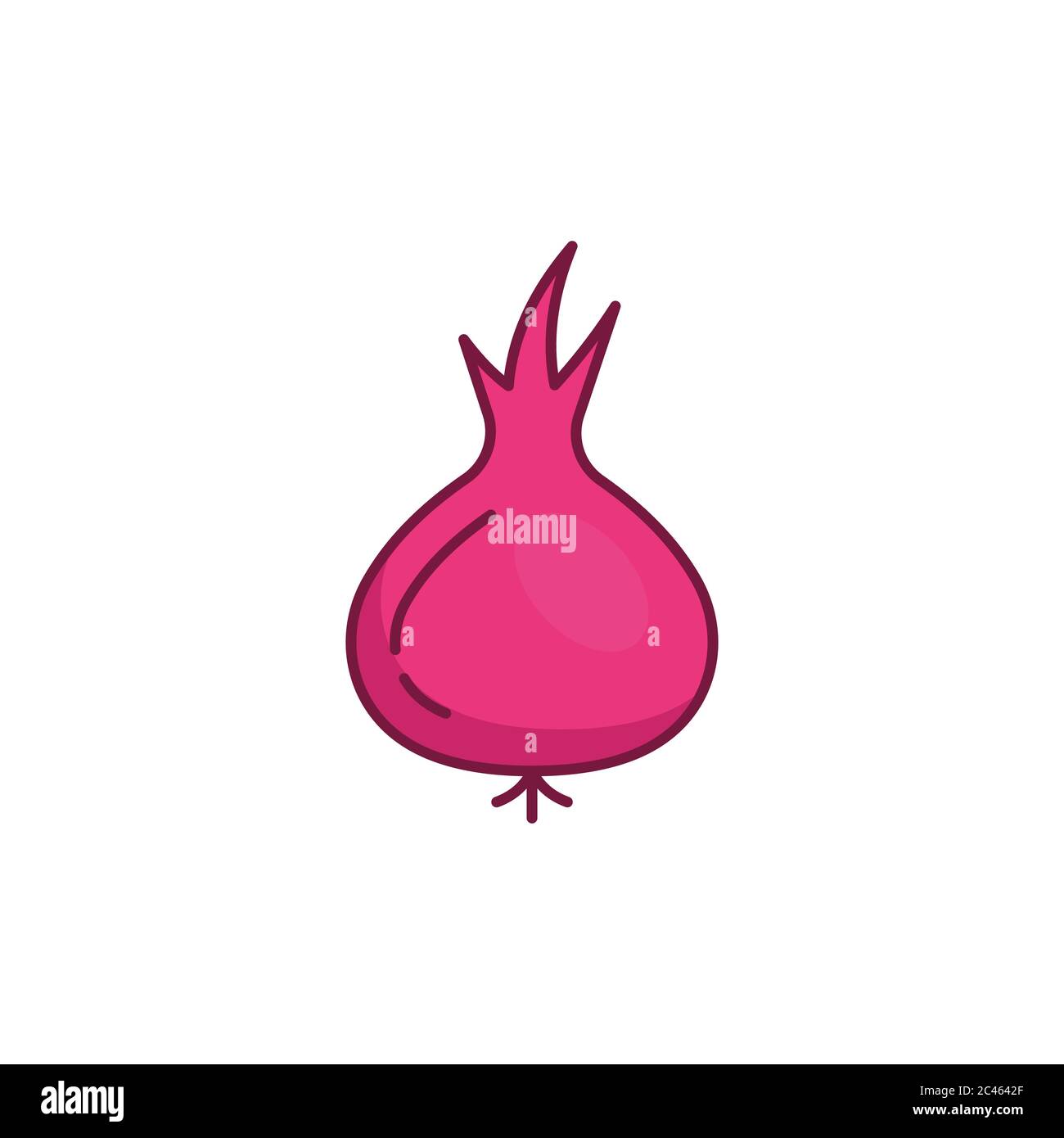 Onion vector icon symbol isolated on white background Stock Vector ...