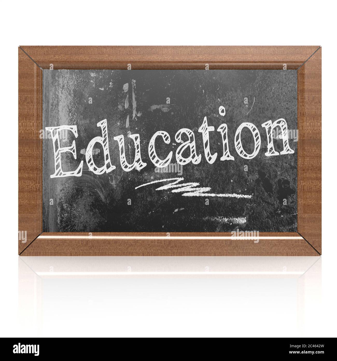 Teacher writing on blackboard Cut Out Stock Images & Pictures - Alamy