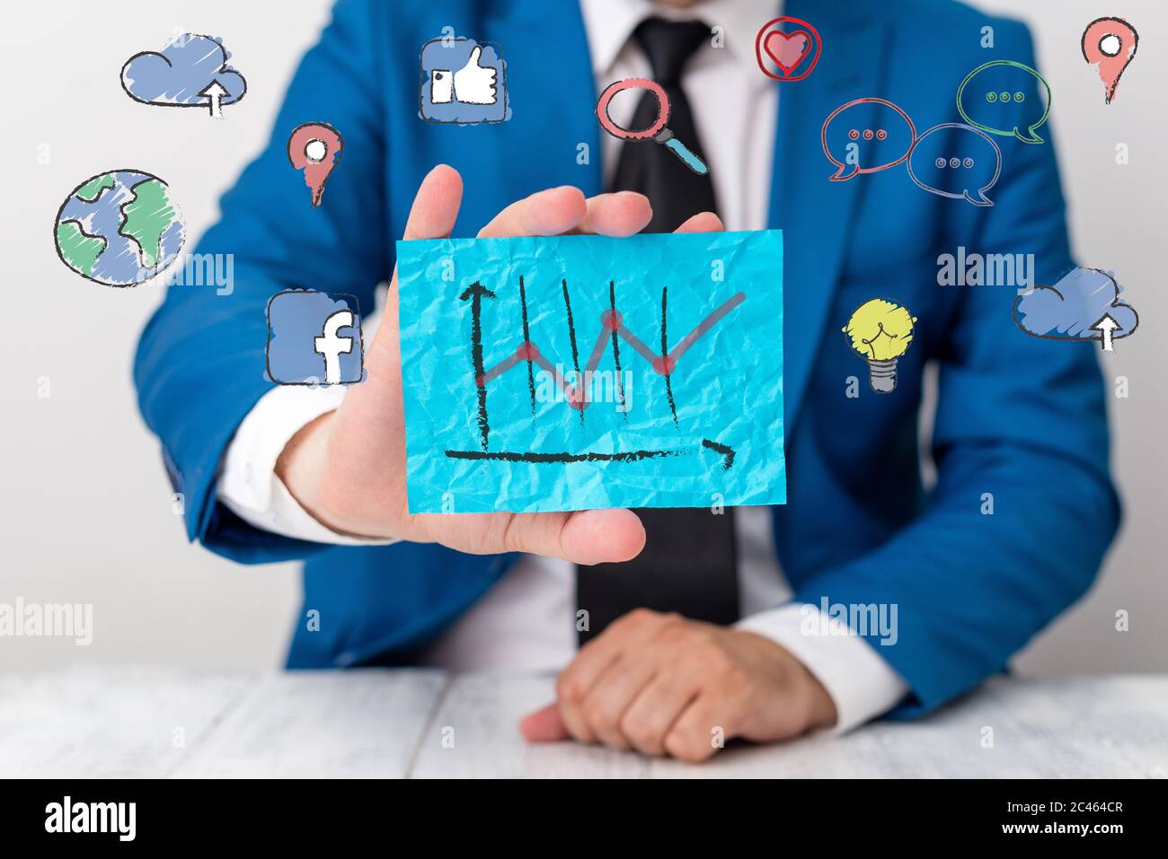 Free Sketch Of Digital Technology Information With Infographic Element ...