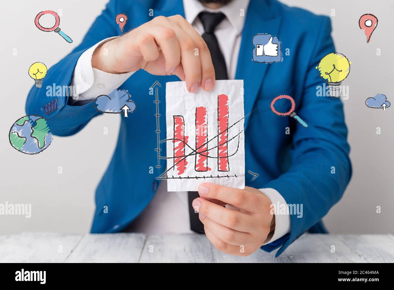 Free Sketch Of Digital Technology Information With Infographic Element ...