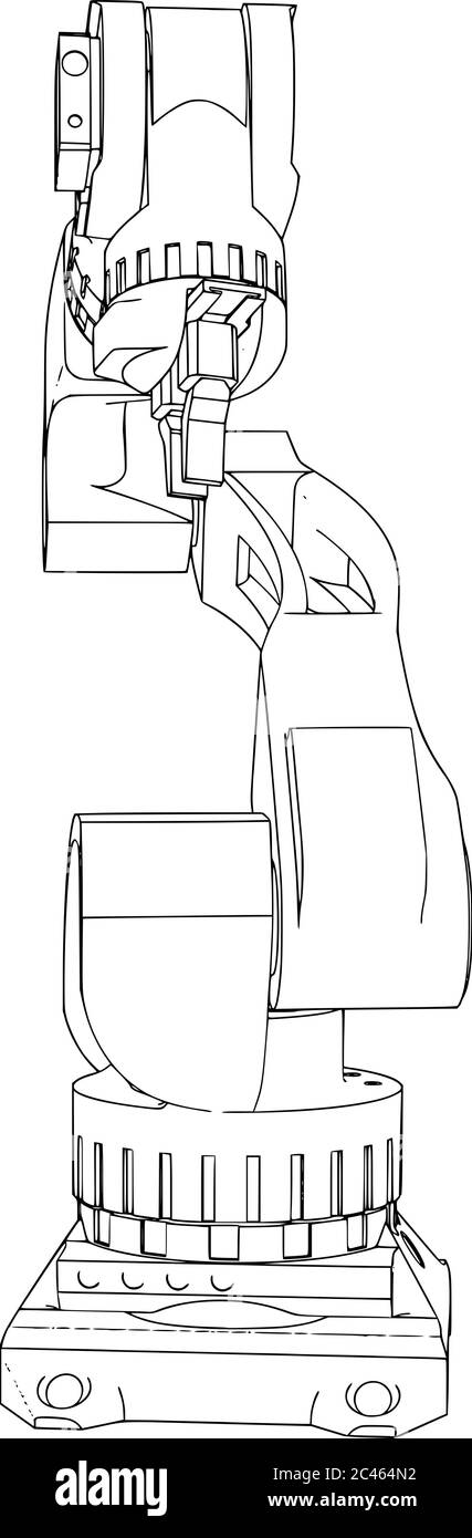 sketch robotic arm vector Stock Vector Image & Art - Alamy