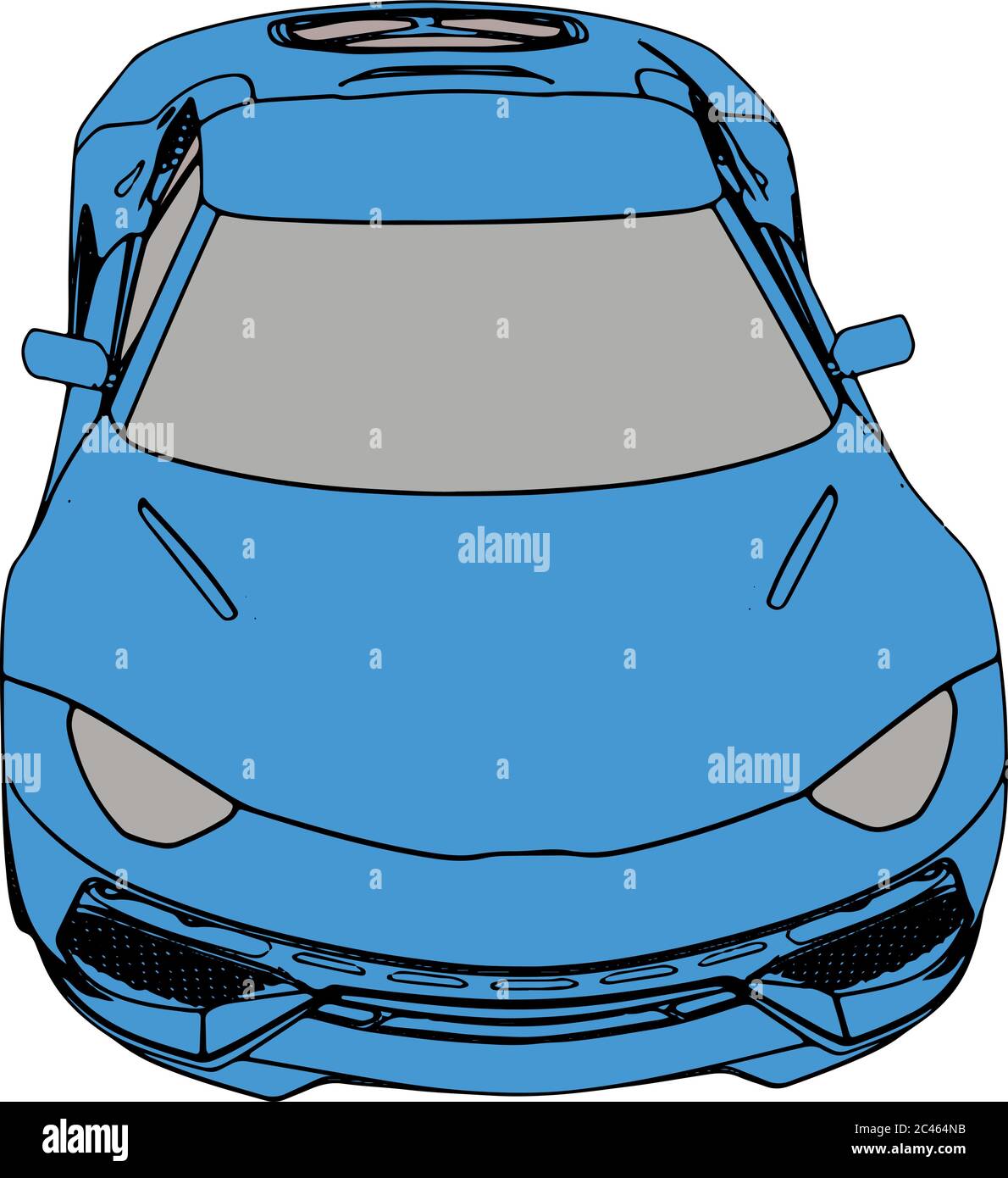 blue sports car vector Stock Vector Image & Art - Alamy