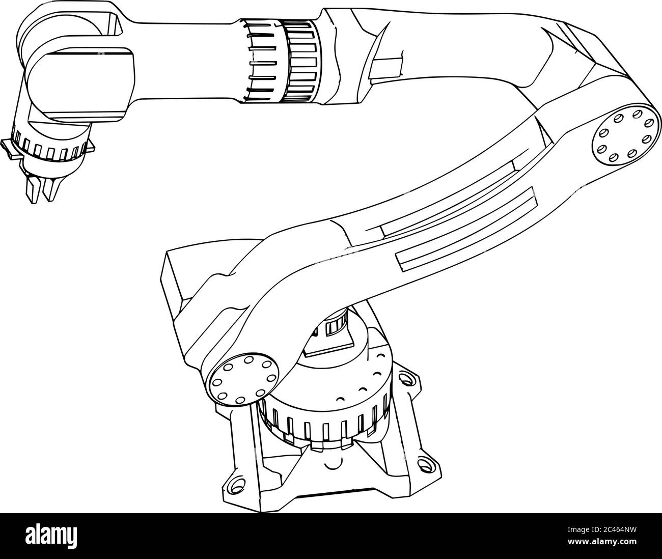 sketch robotic arm vector Stock Vector Image & Art - Alamy