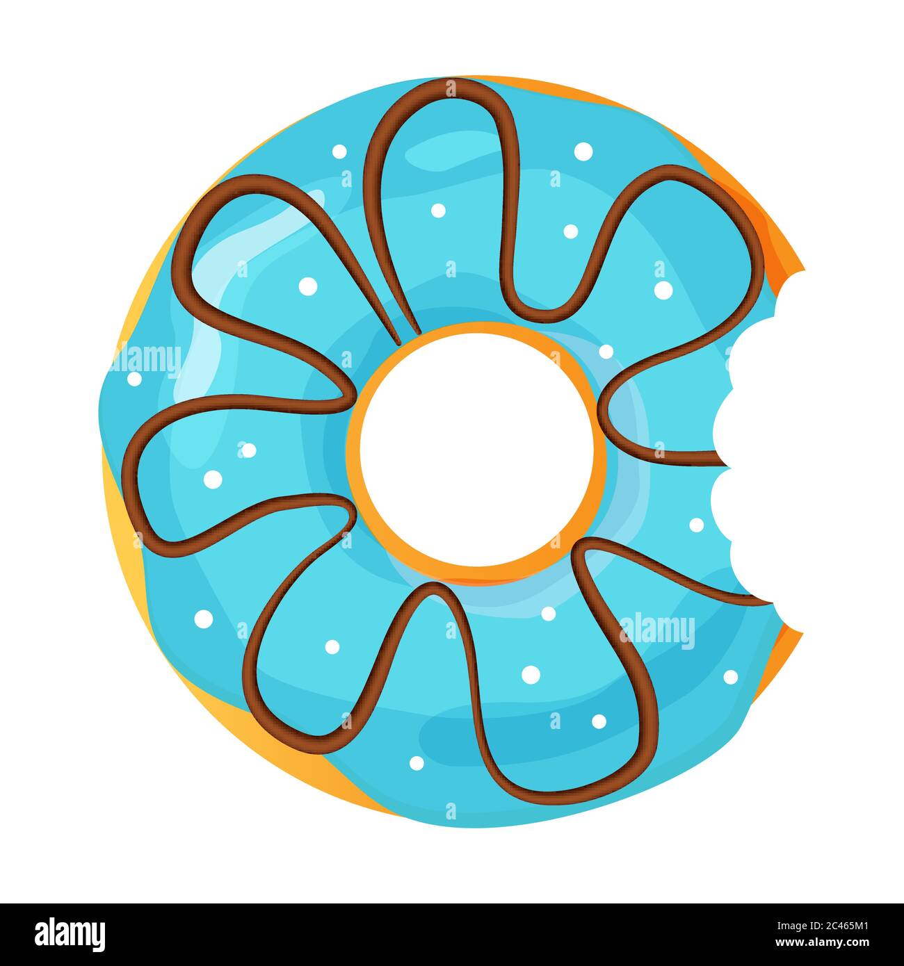 Blue Donut Clipart