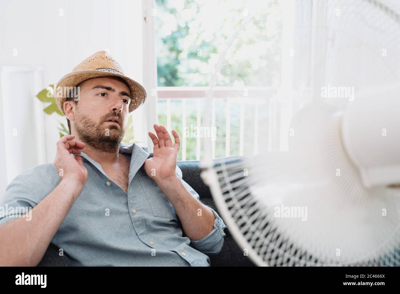 Hot temperature sweating hi-res stock photography and images - Alamy