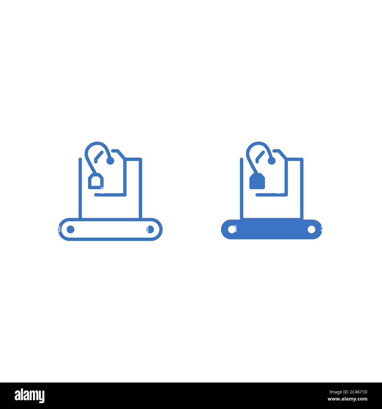 Vector illustration conveyor belt outline hi-res stock photography and ...