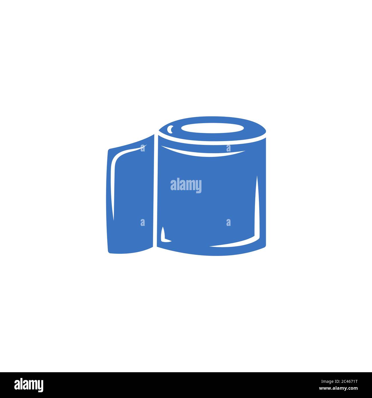 Hand on toilet paper Stock Vector Images - Alamy