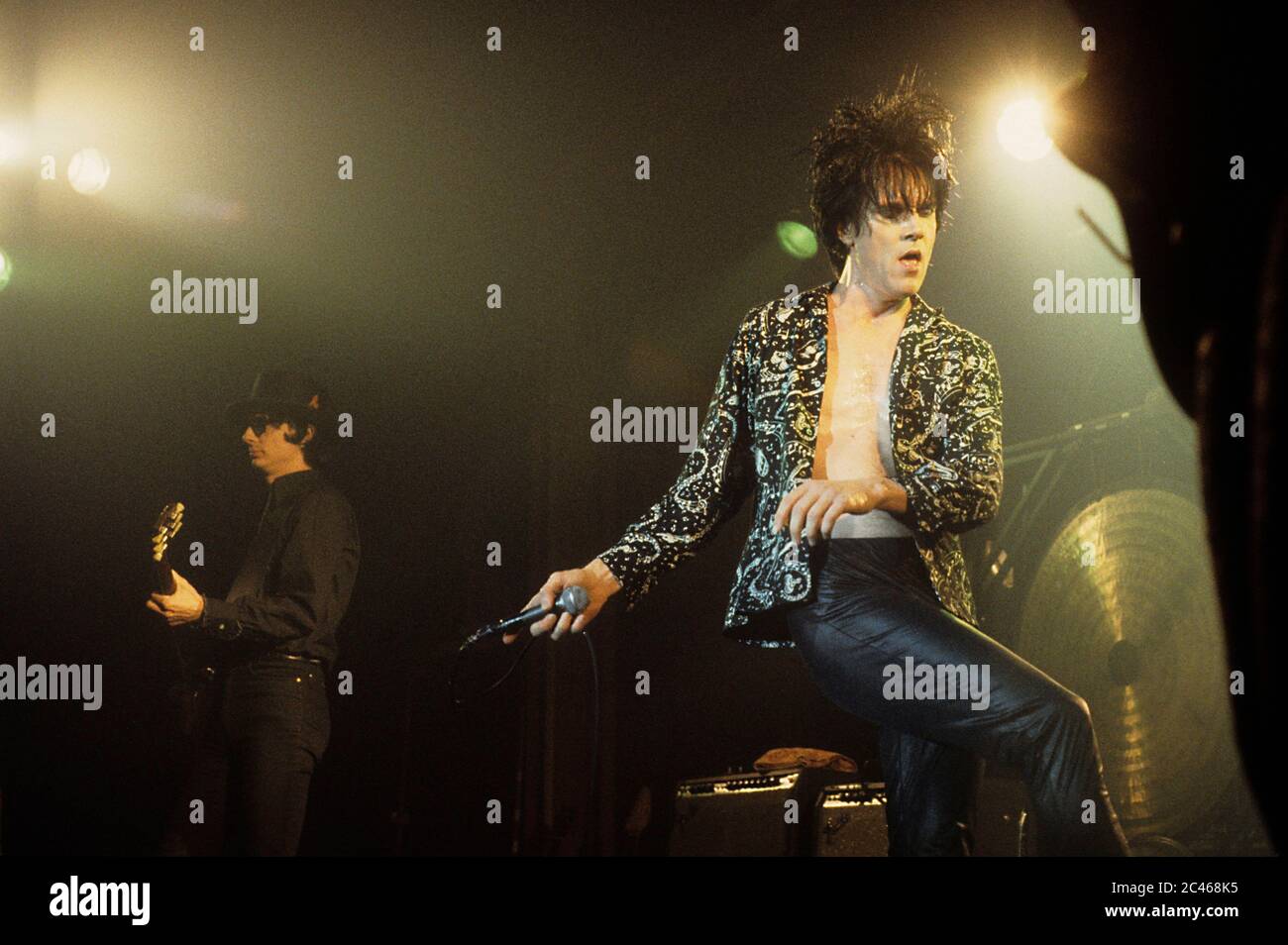 Bryan Gregory and Lux Interior from The Cramps live at the Brixton ...