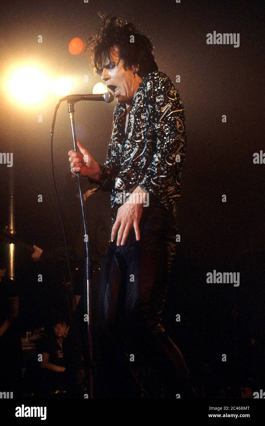 Lux Interior from The Cramps live at the Brixton Academy. London, April ...