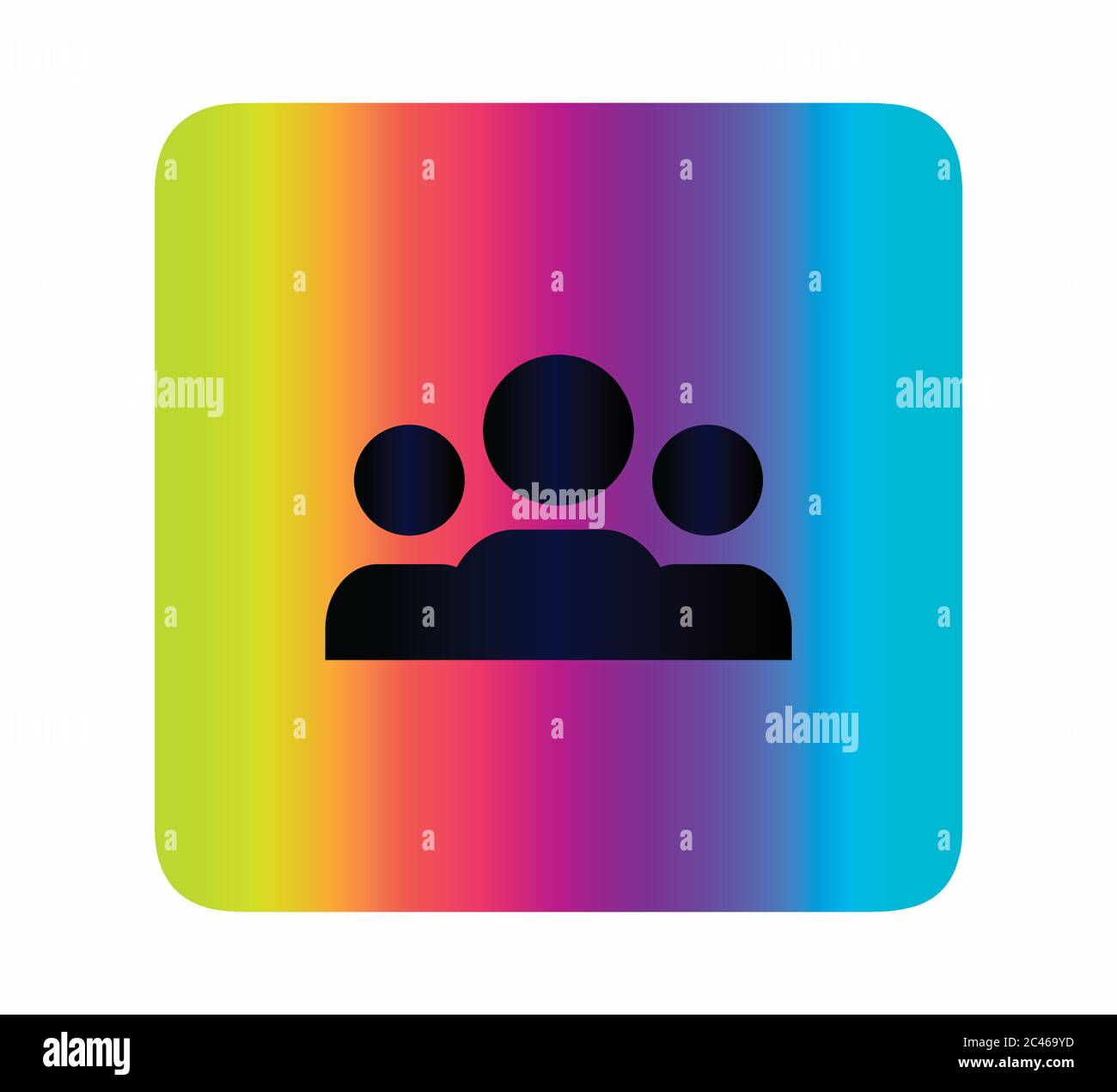 users icon neon style Stock Vector Image & Art - Alamy