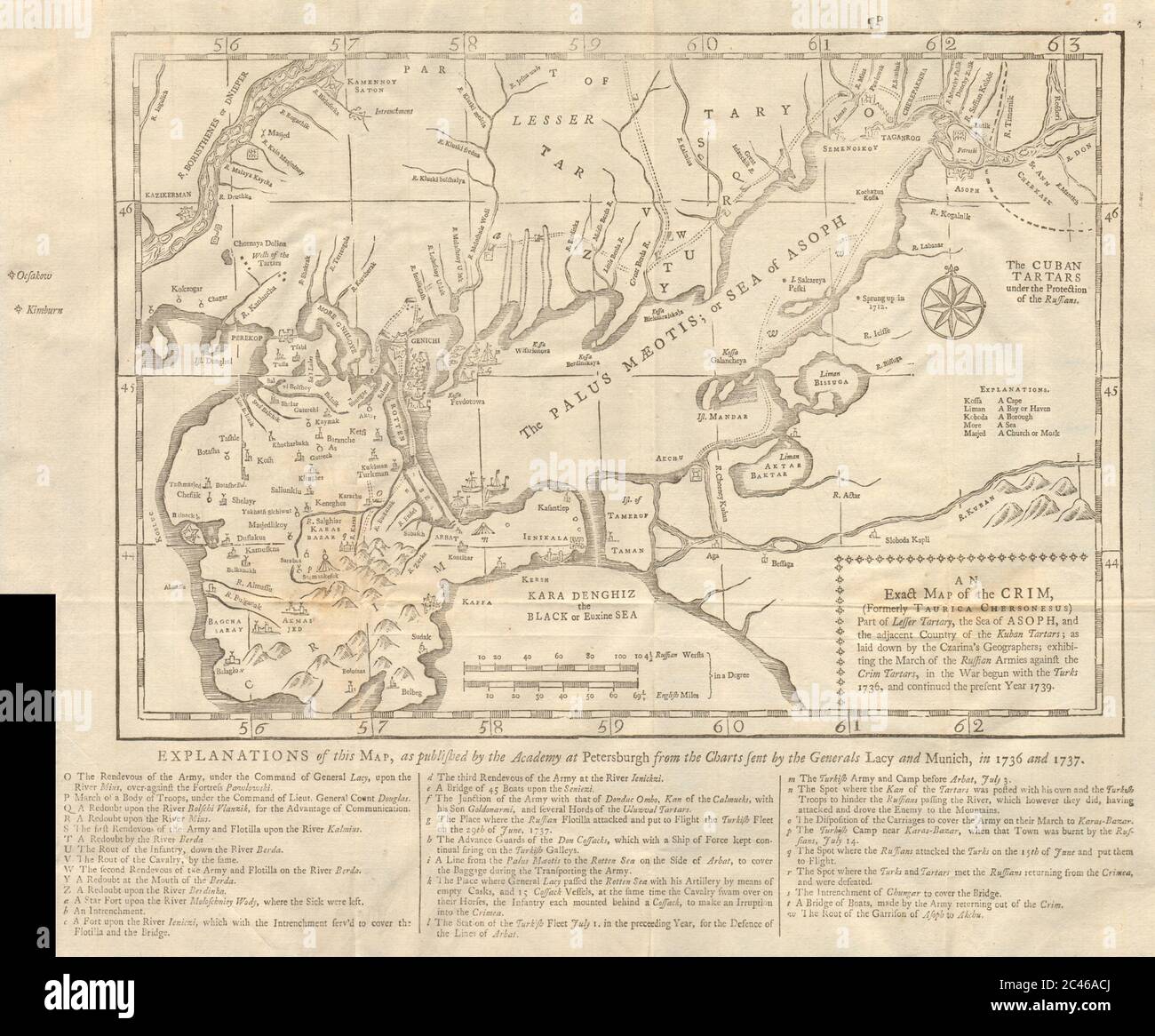 Crimea map 18th century hi-res stock photography and images - Alamy