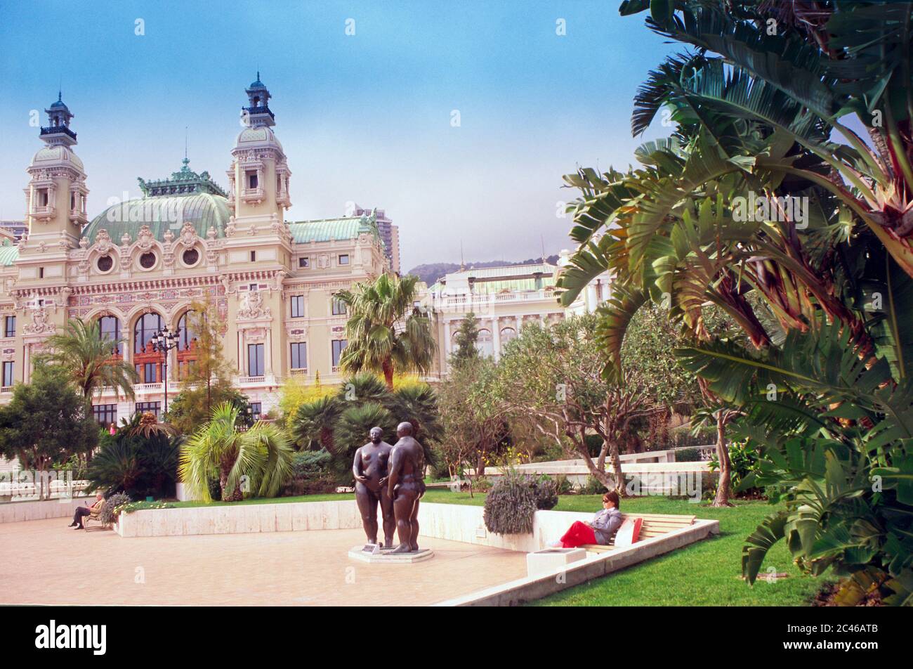 Monaco, Monte-Carlo, Salle Garnier Opera House on the Back of the ...