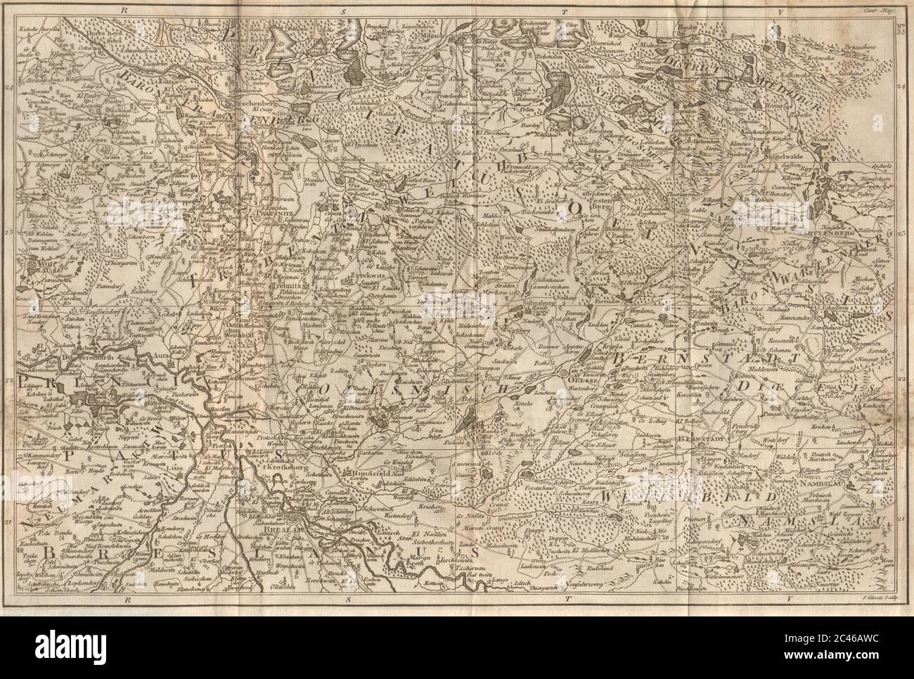 Old silesia map hi-res stock photography and images - Alamy