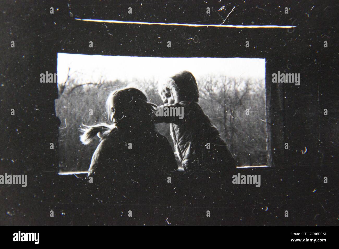 Fine 70s vintage black and white lifestyle photography of two girls ...