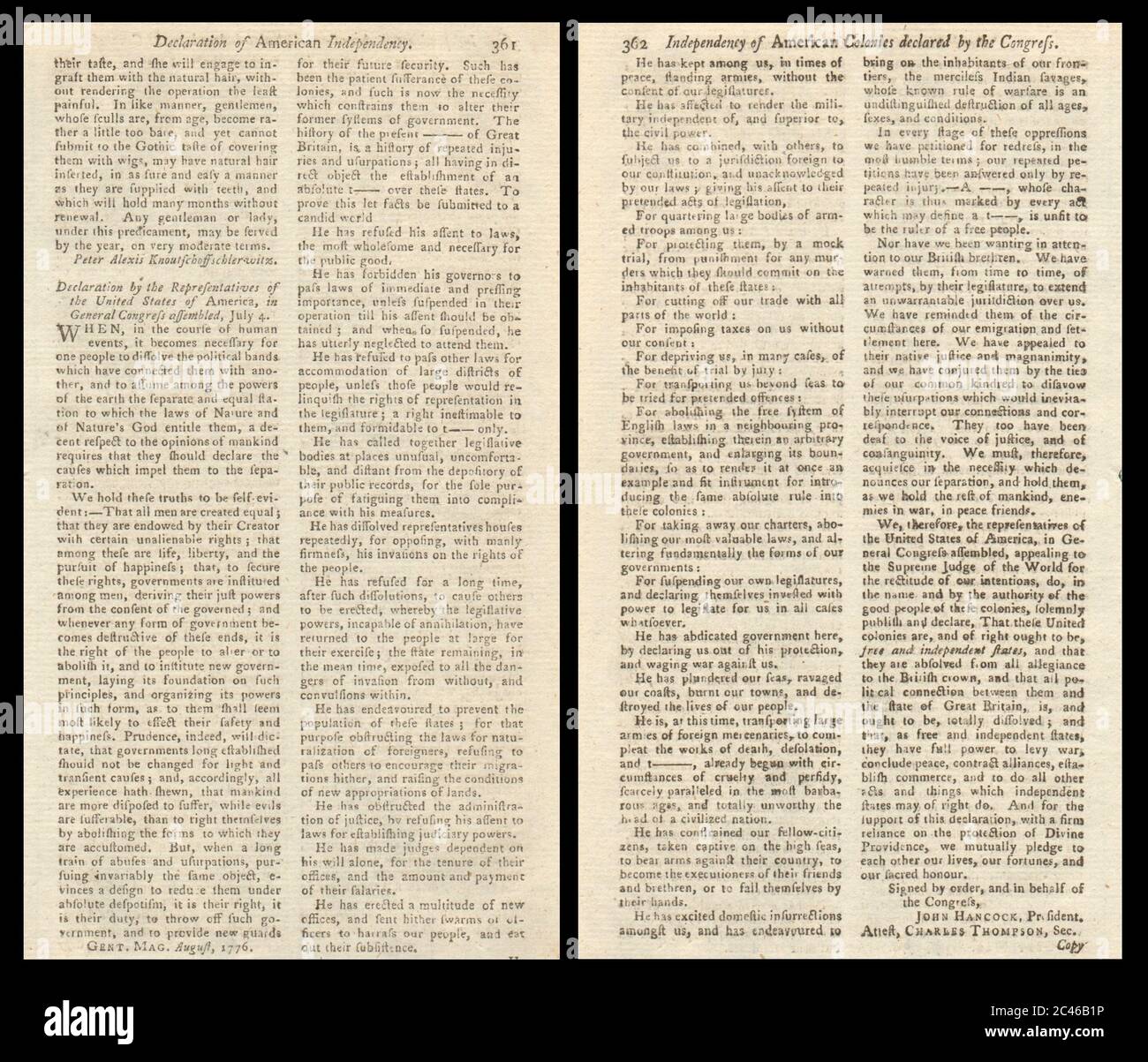 American colonies printing hi-res stock photography and images - Alamy