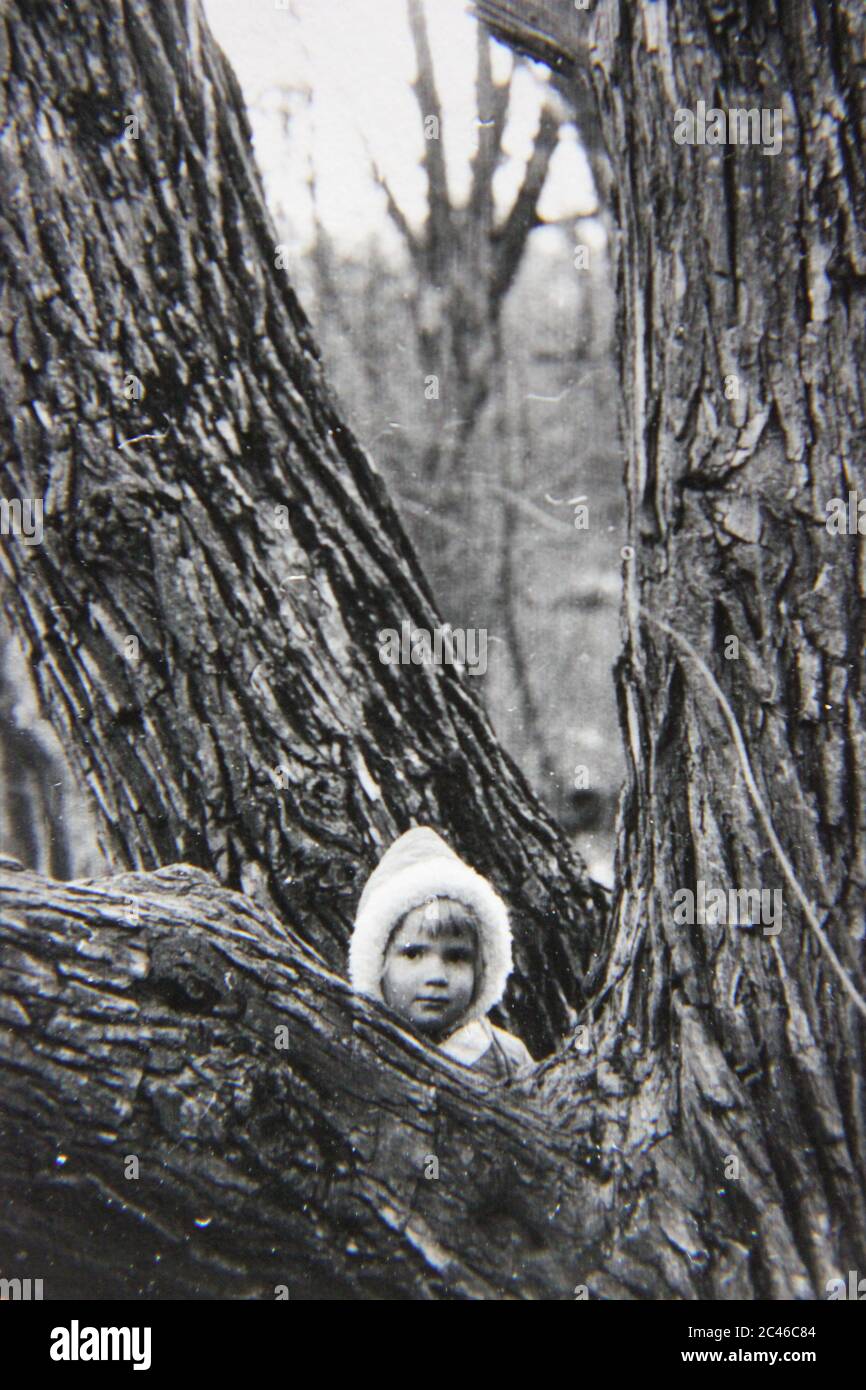 Fine 70s vintage black and white lifestyle photography of a young girl ...