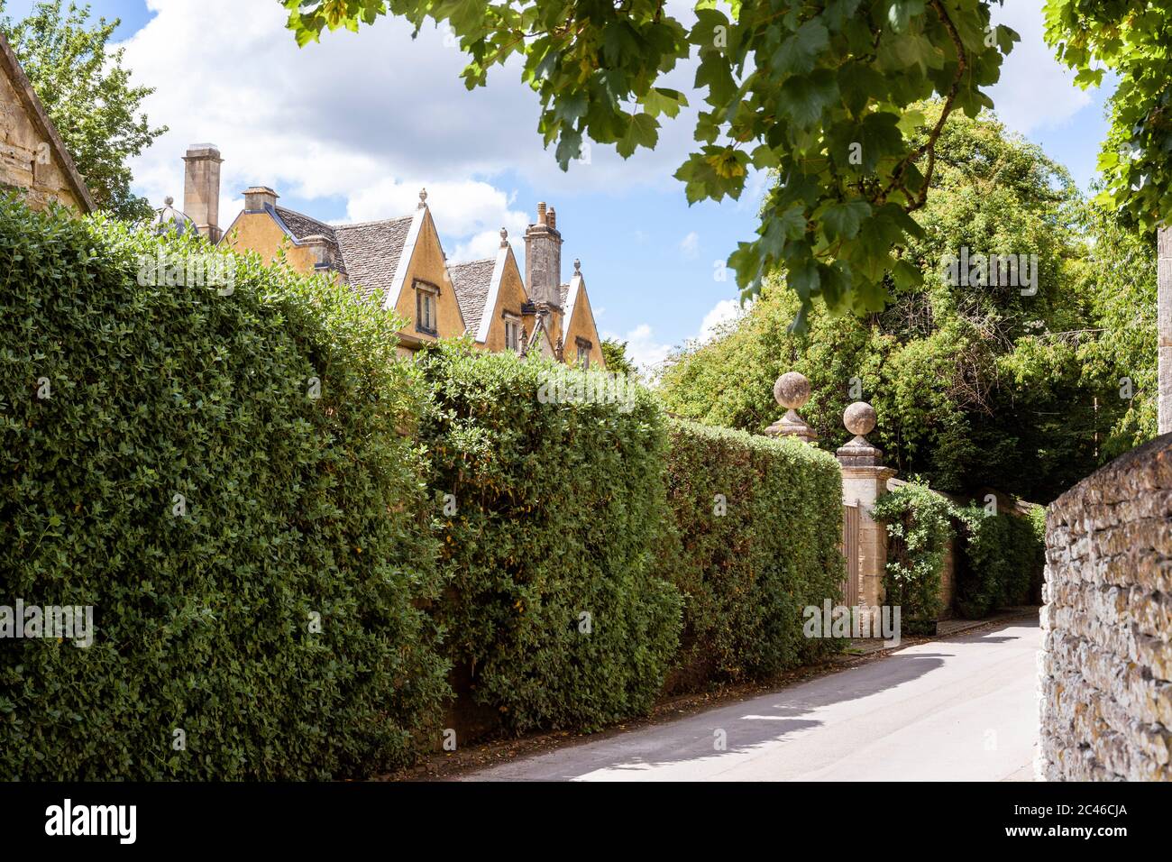 A glimpse of 16th century (1590) Ablington Manor in the Cotswold ...