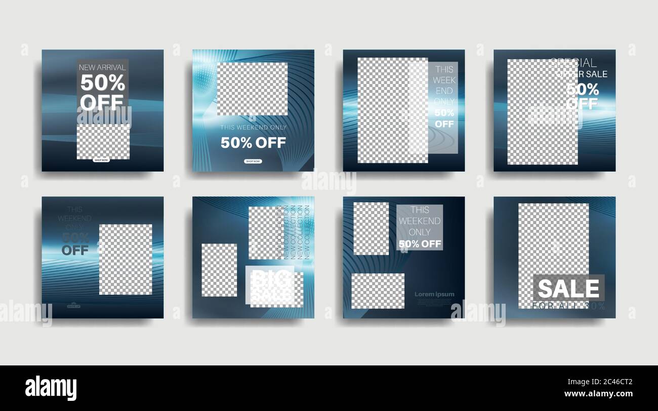Modern promotion square web banner for social media . vector design ...